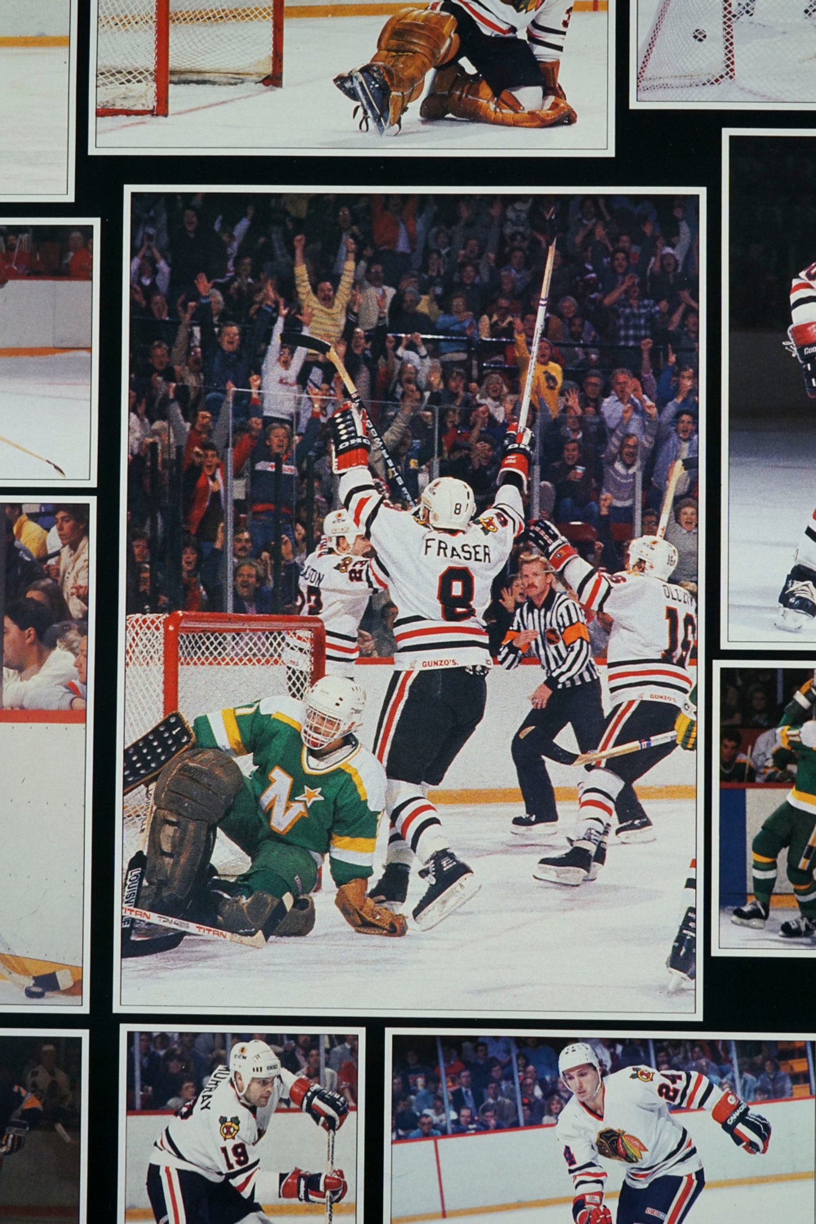 1985 Chicago Blackhawks Poster 17 X 22.5 Vintage NHL Hockey | Etsy