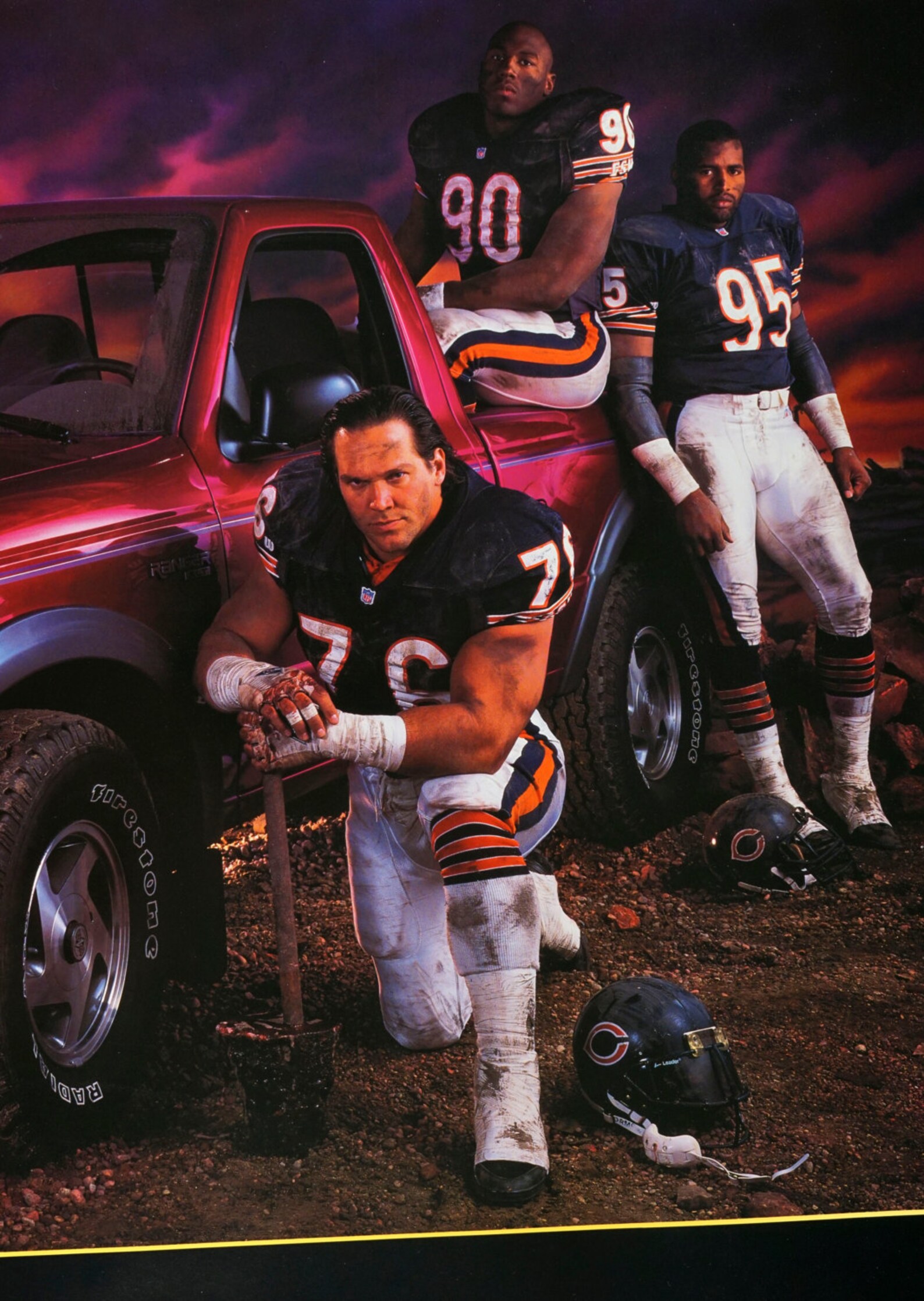 1992 Chicago Bears Wild Things Poster Ford Ranger Poster 36 X - Etsy