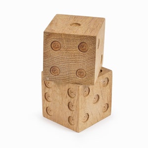 Handmade Wooden Dice Set Vintage - Etsy