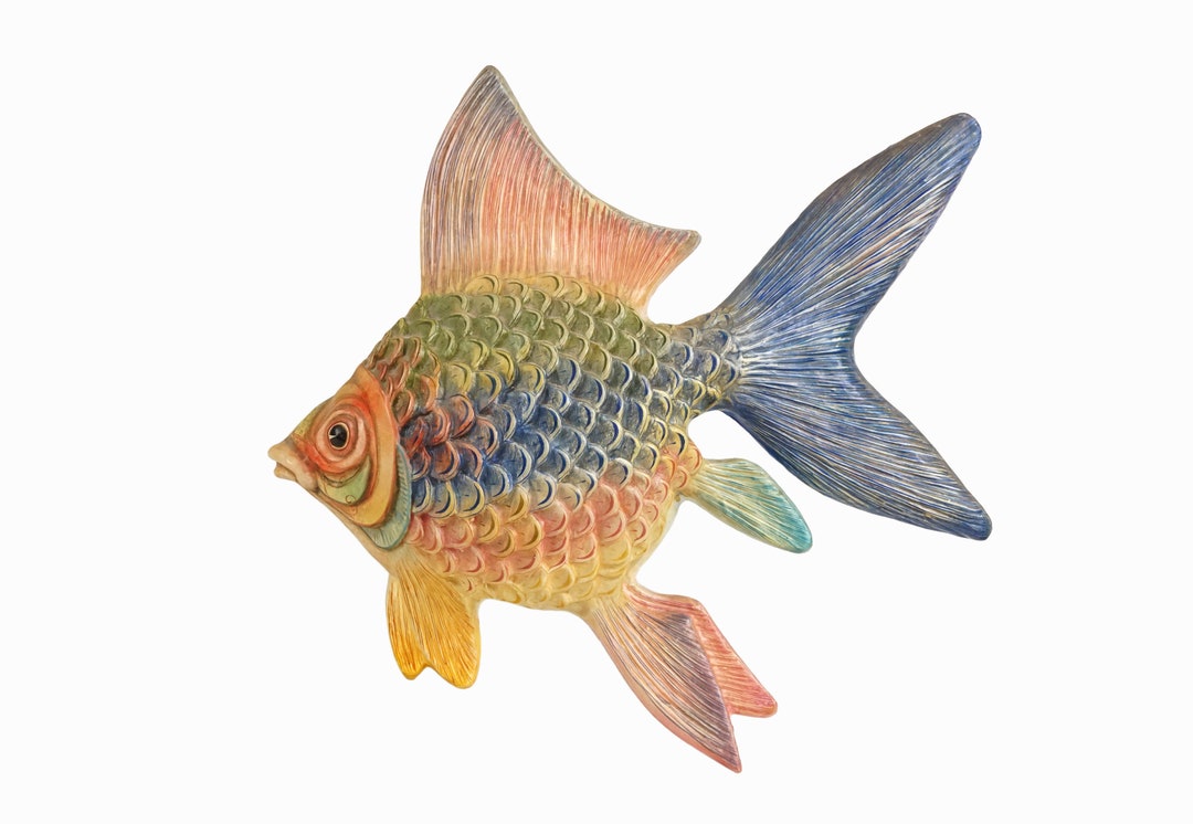 Paper Mache Fish Wall Sculpture Vintage - Etsy