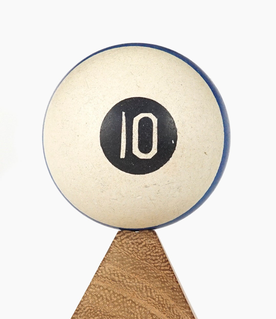 No. 10 Pool Ball Clay Billiard Ball Size 1 7/8" Ten X Stripe Striped - Etsy