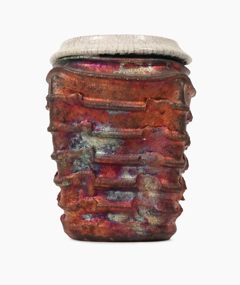 Bruce Odell Raku Ceramic Vase Iridescent Vintage Fine Art - Etsy