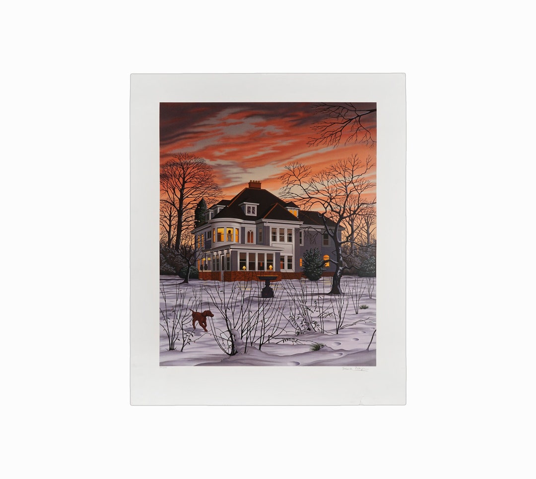 1992 Frederick Phillips "winter Waltz" Serigraph on Paper - Etsy