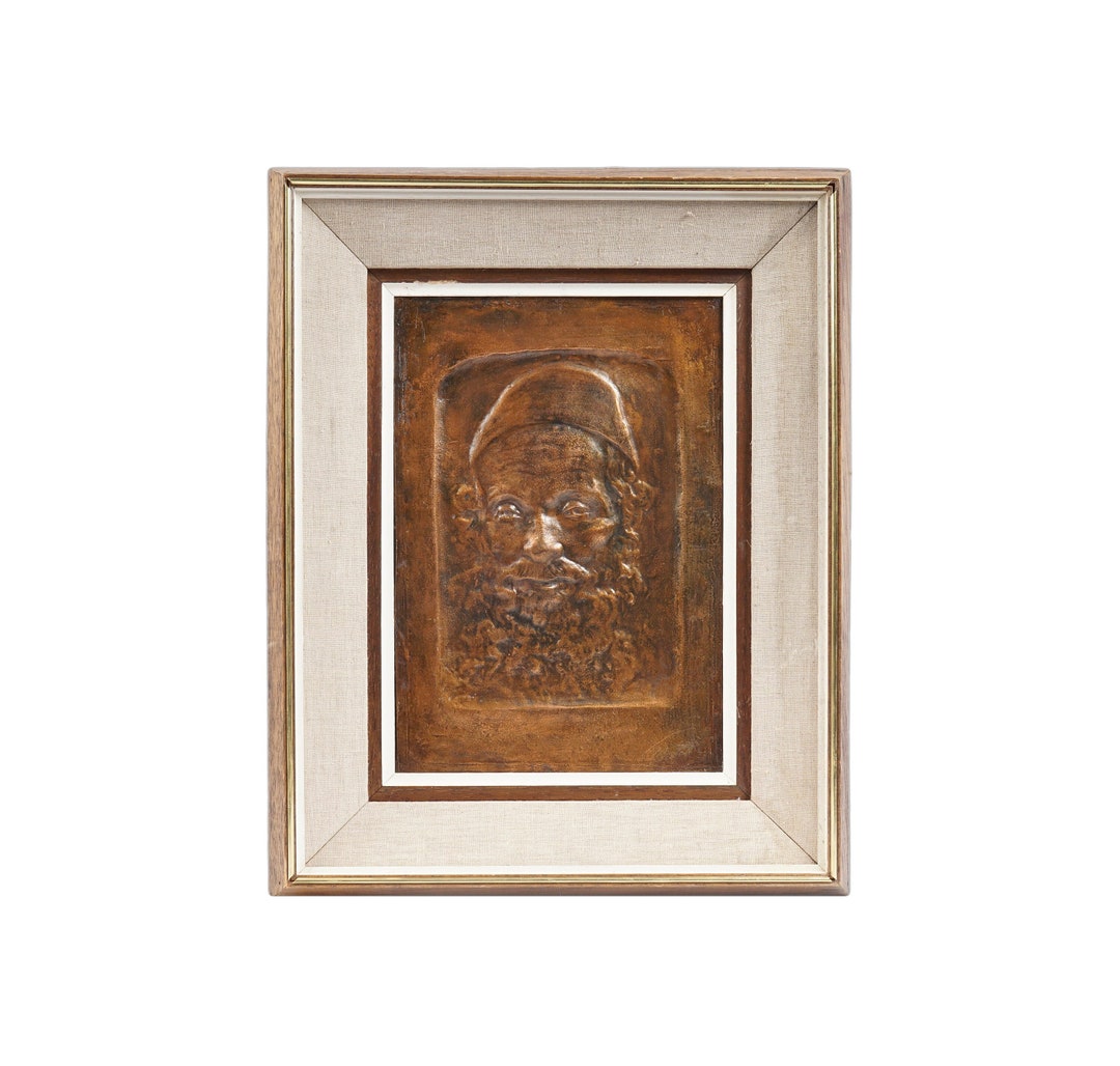 Mordechai Avniel "rabbi" Copper Relief Sculpture - Etsy