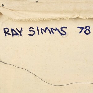 1978 Ray Simms Hard-edge Abstract Oil Painting on Canvas Mid Century Modern - Etsy