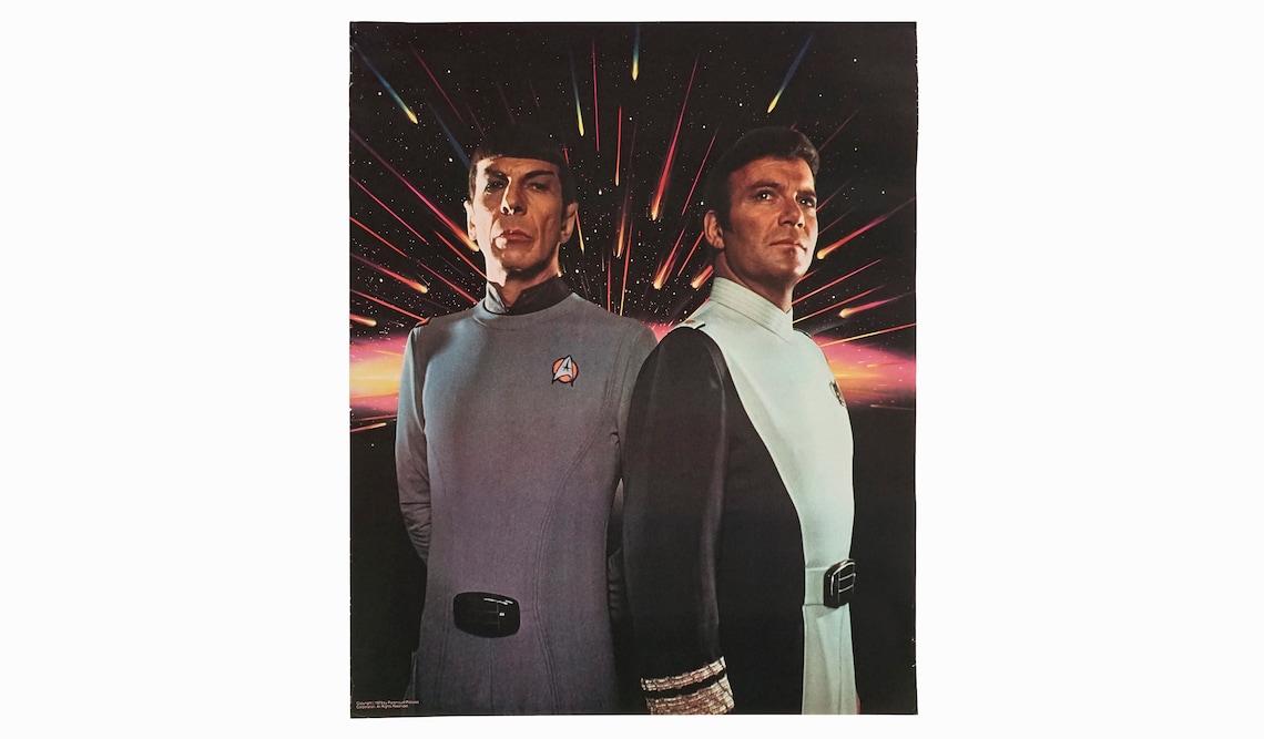 Vintage 1979 Star Trek Poster Spock & Captain Kirk - Etsy