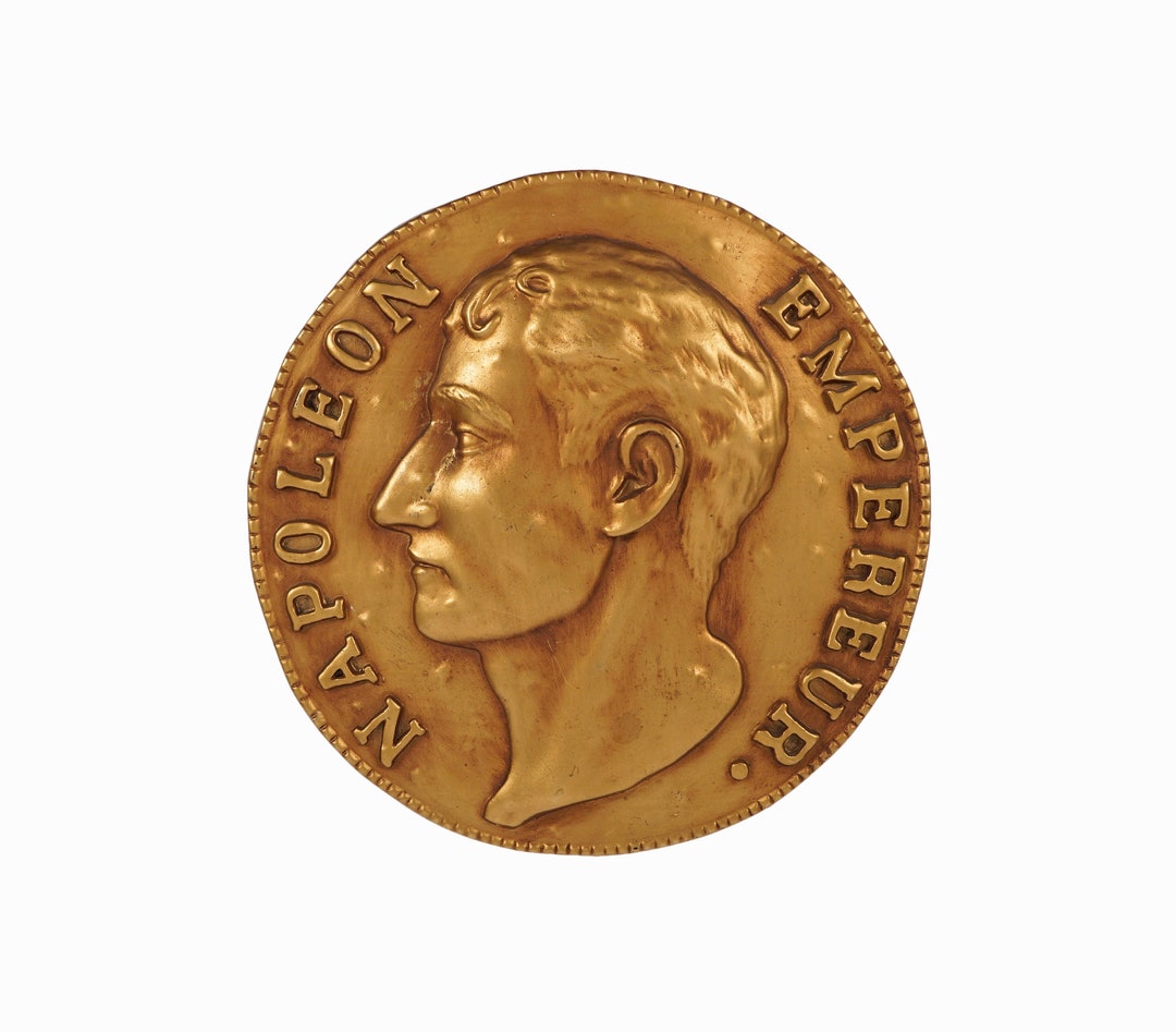 1963 Plaster Napoleon Wall Plaque Coin Medallion New Art - Etsy
