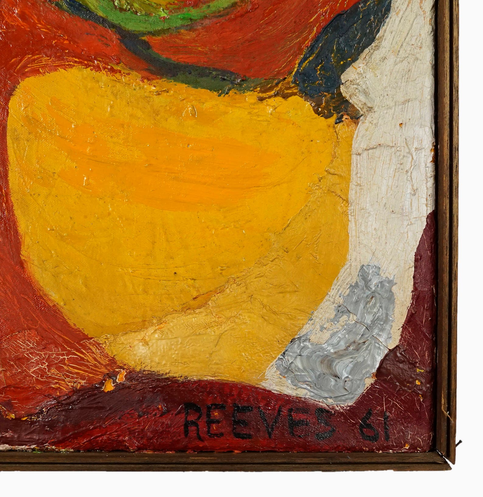 1961 Reeves Abstract Oil Painting on Canvas Mid Century - Etsy