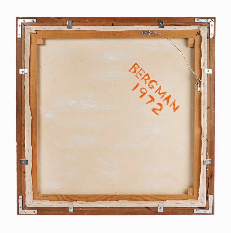 1974 Bergman Abstract Oil Painting on Canvas Hard-edge Mid | Etsy