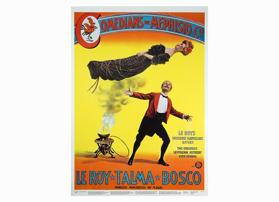 1977 Comedians De Mephisto Co. Le Roy Talma Bosco Magic Show | Etsy