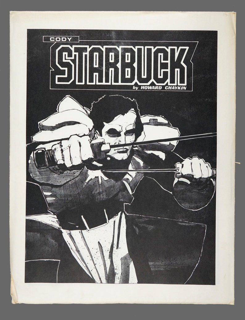 1978 Howard Chaykin Portfolio Envelope Cody Starbuck Black & White Art ...