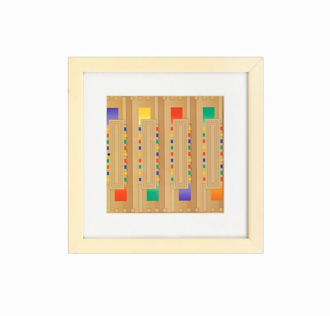 Frank Lloyd Wright Lithograph on Paper Saguaro Forms Stained - Etsy
