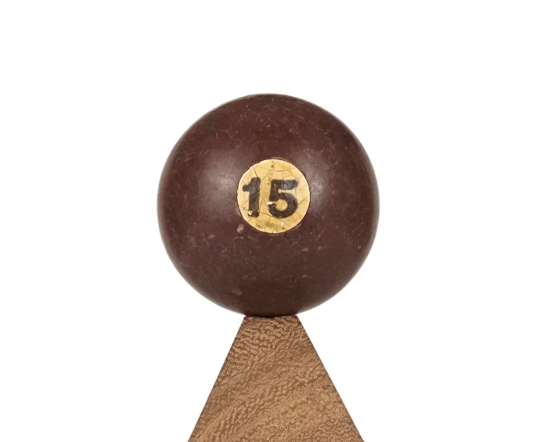 Miniature Billiard Ball No. 15 Fifteen XV Brown 1 9/16" - Etsy