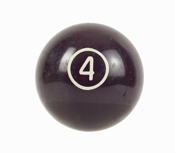 No. 4 Billiard Ball Size 2.25 Four IV Purple Violet | Etsy