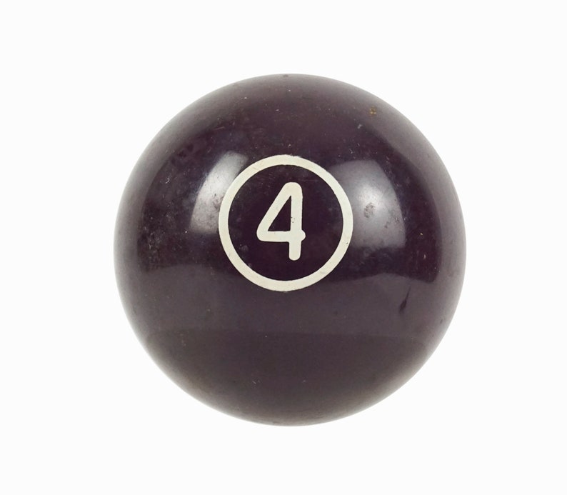 No. 4 Billiard Ball Size 2.25 Four IV Purple Violet | Etsy