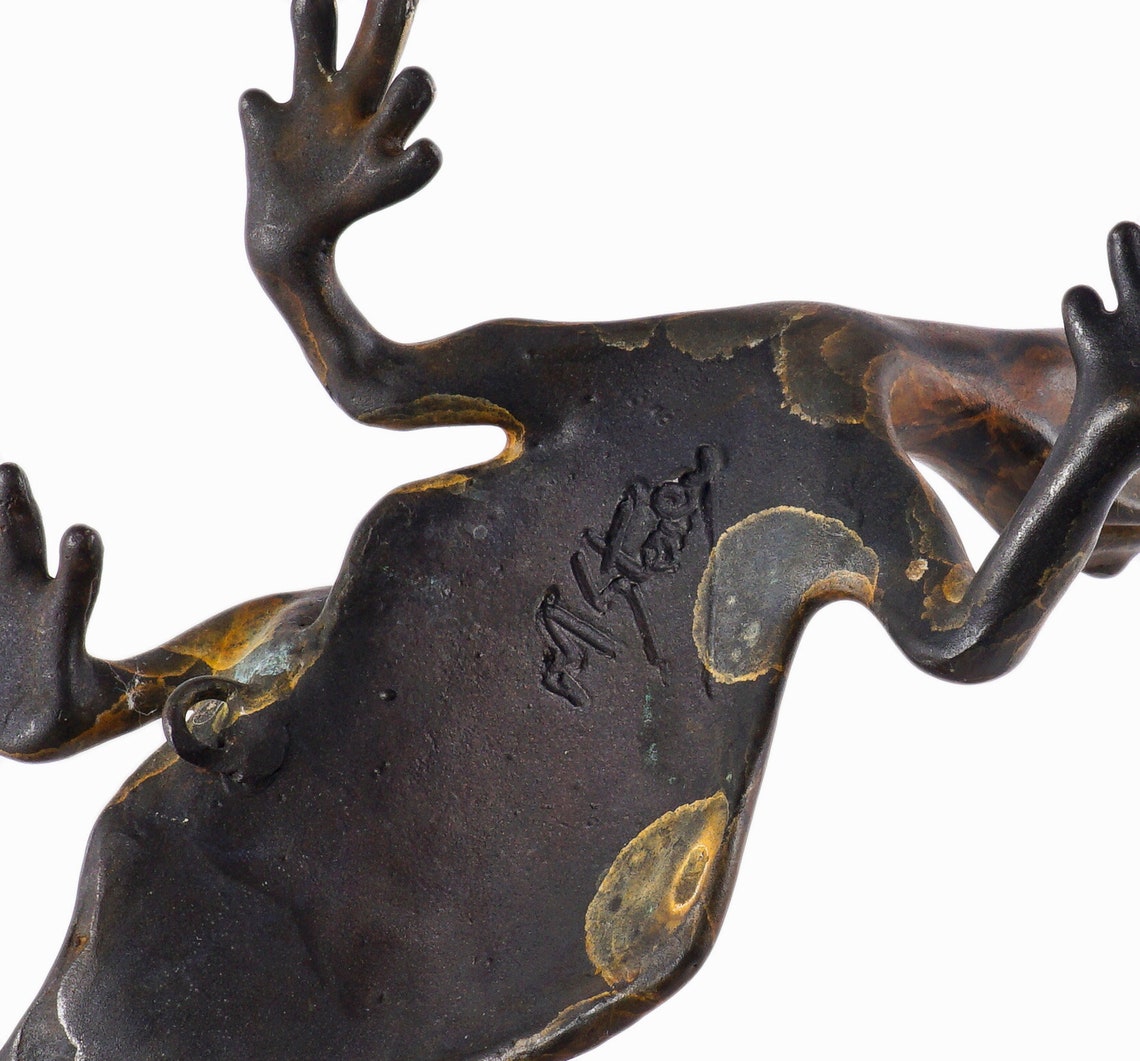 Michael Storey Bronze Lizard Sculpture Mid Century Modern - Etsy