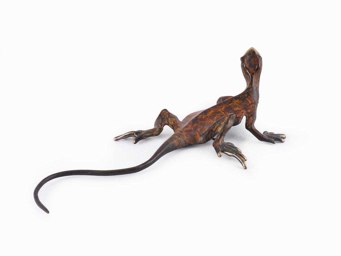Michael Storey Bronze Lizard Sculpture Mid Century Modern - Etsy