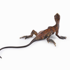 Michael Storey Bronze Lizard Sculpture Mid Century Modern - Etsy