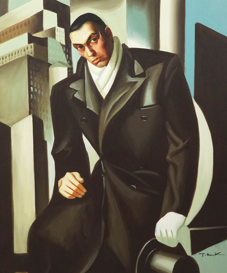 Tamara De Lempicka portrait of a Man Acrylic Copy - Etsy New Zealand