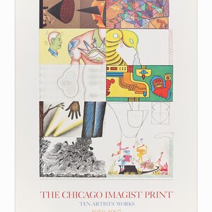 1987 the Chicago Imagist Ten Artist's Works Original Lithograph - Etsy