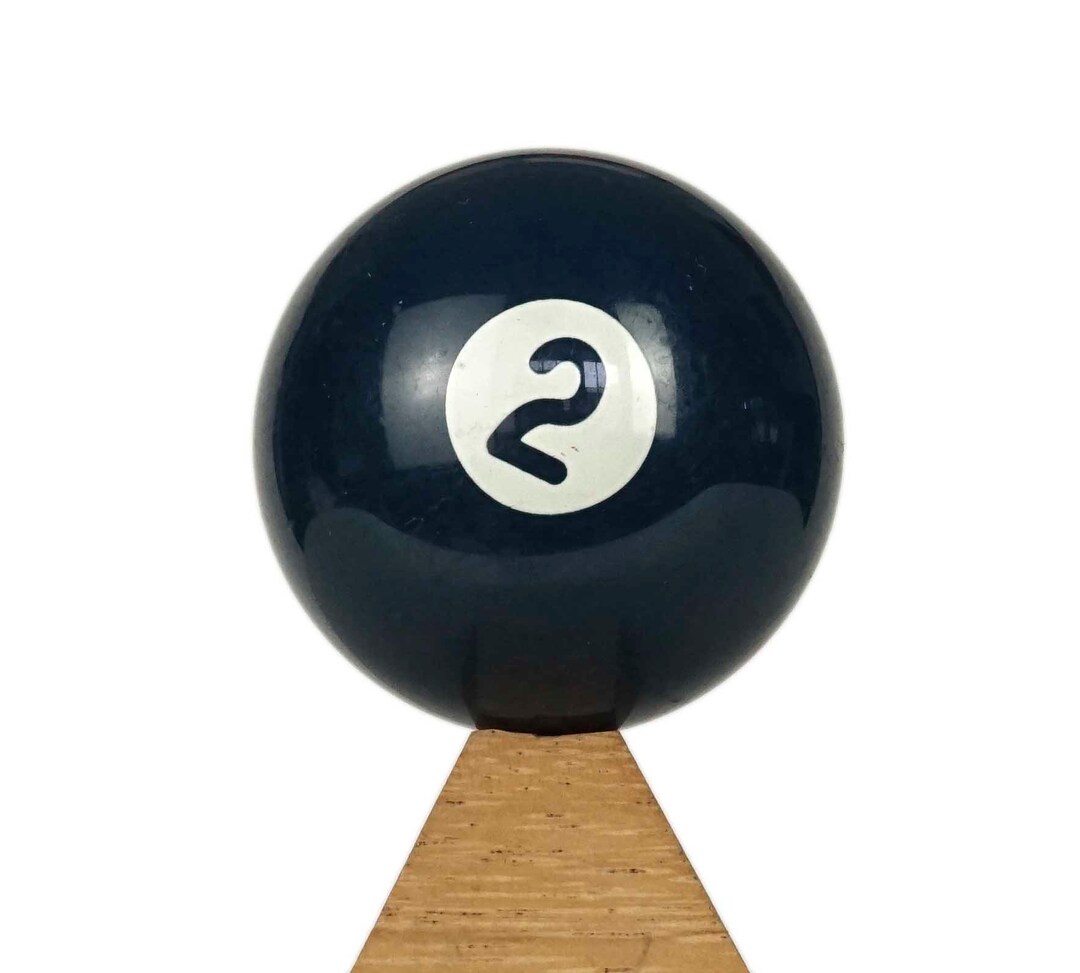 Miniature 2 Billiard Ball Blue Two II Small Ball - Etsy
