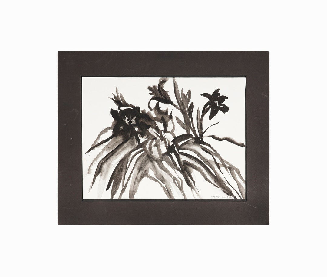 1994 Kenneth C Bennett Watercolor Painting on Paper Flowers - Etsy