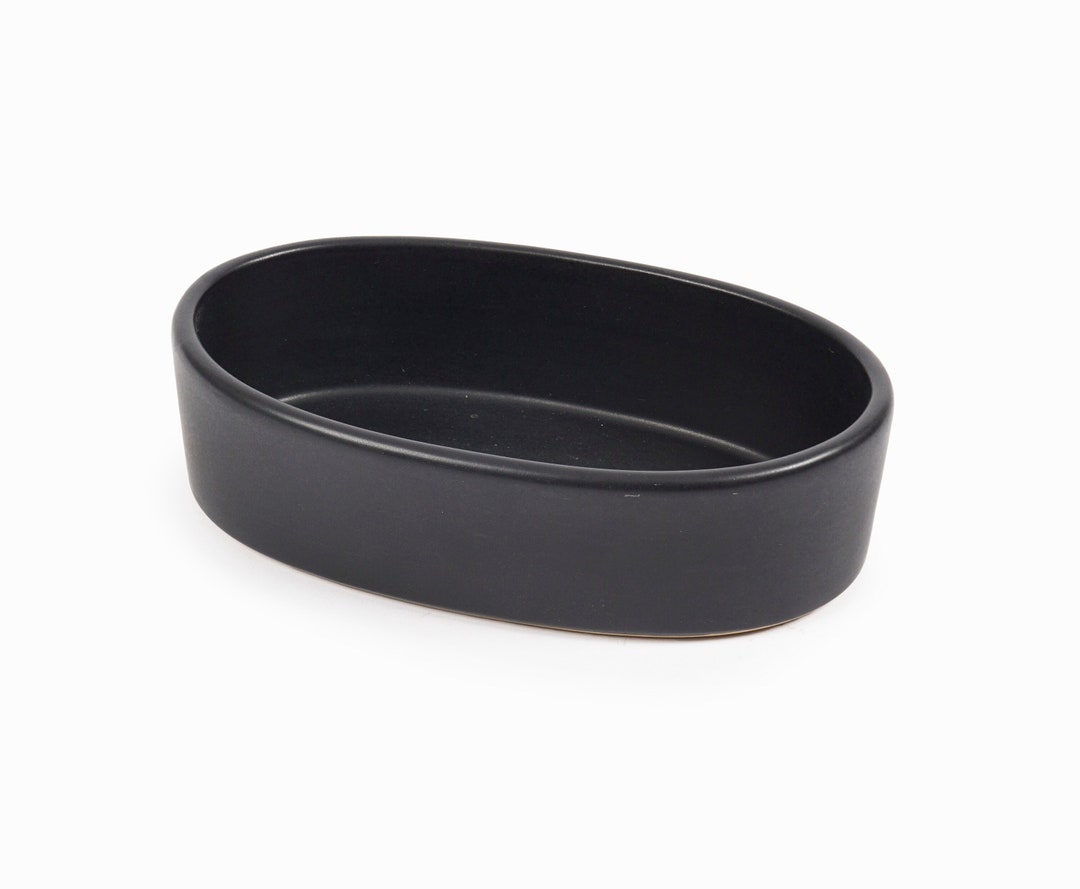 Japanese Ikebana Vase Oval Shaped Black - Etsy