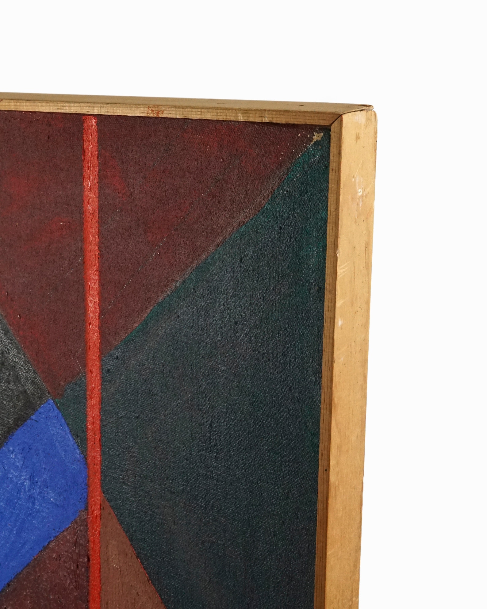 1978 Ray Simms Abstract Oil Painting on Canvas Mid Century Modern ...
