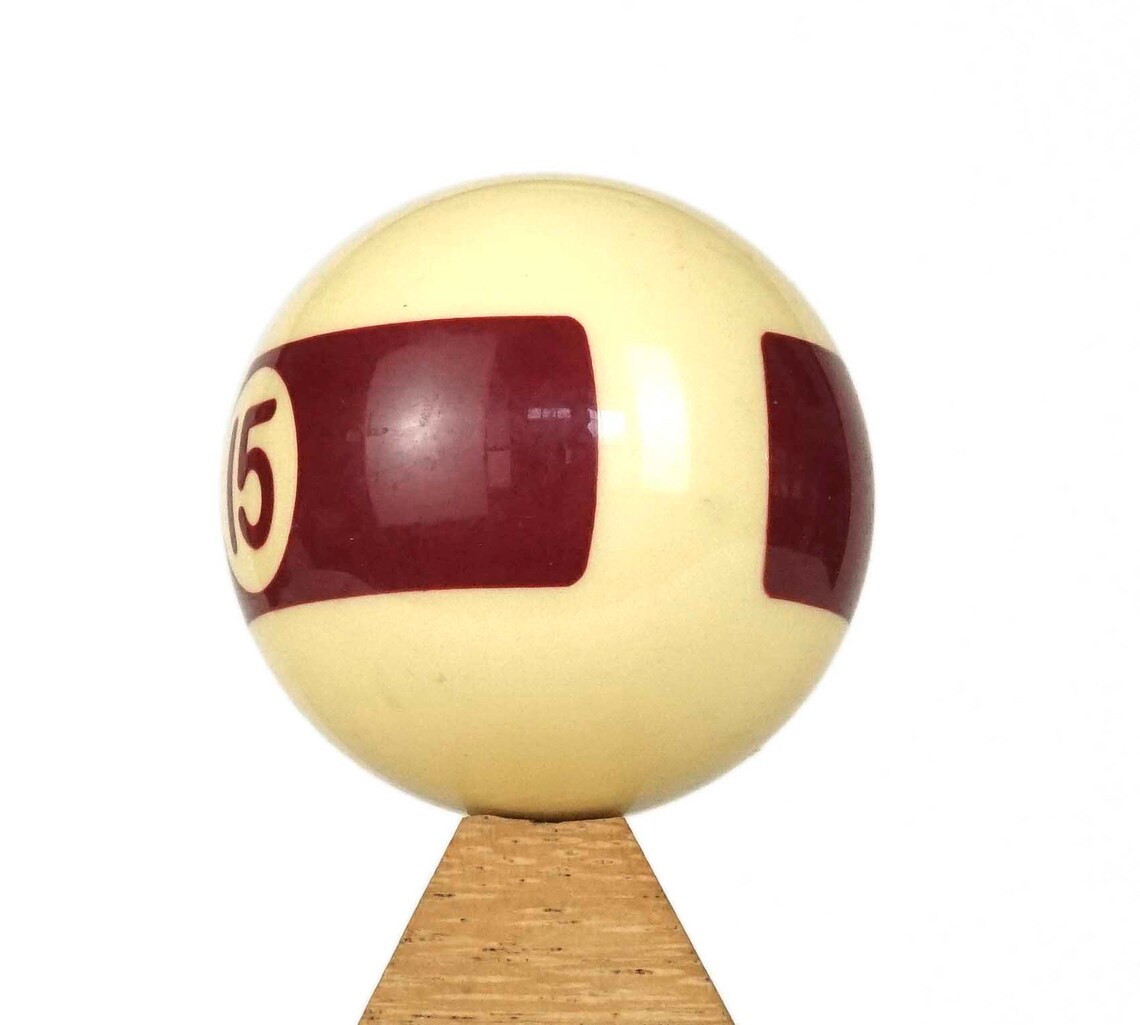 Miniature 15 Billiard Ball Burgundy Maroon Fifteen XV Small | Etsy