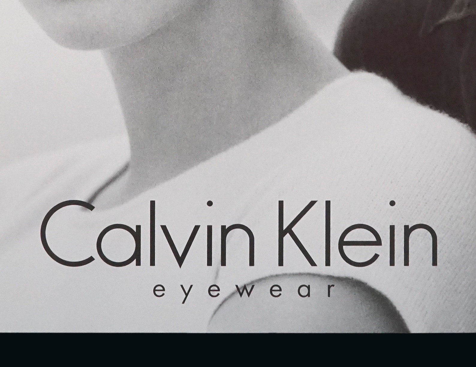 1995 Poster Calvin Klein Eyewear Double Sided Black & White - Etsy
