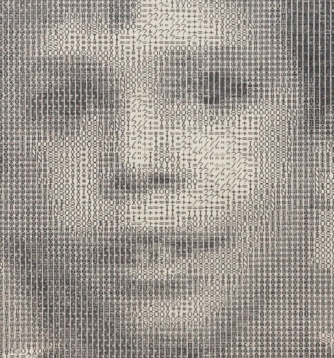 1970s Portraits by Computer NASA Dot Matrix Printer Printout - Etsy
