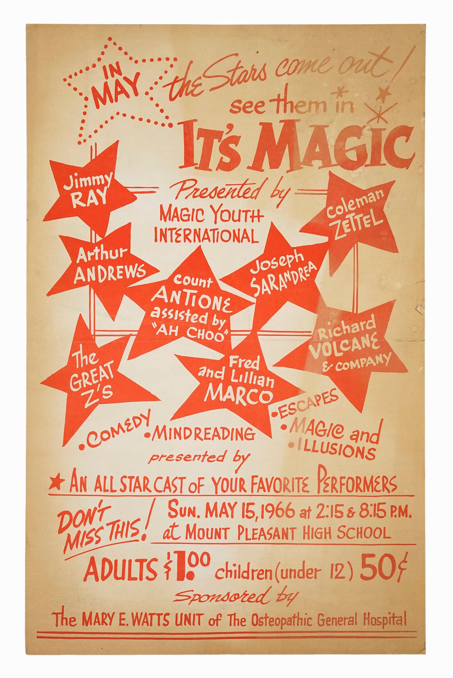 1960s Screenprint it's Magic Magic Show Poster - Etsy