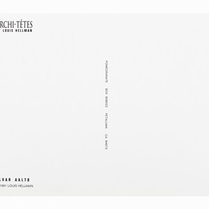 1991 Louis Hellman Postcard Mario Botta Archi-têtes Vintage Post Card ...