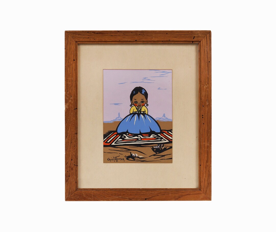 Gerda Christoffersen "oodees" Serigraph on Paper Native American - Etsy