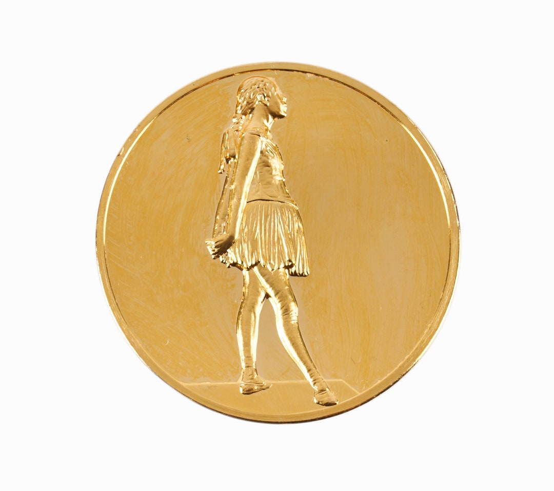 24k Gold Plated Bronze Medal Coin the Little Dancer Degas - Etsy