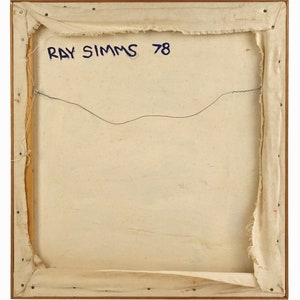 1978 Ray Simms Hard-edge Abstract Oil Painting on Canvas Mid Century Modern - Etsy