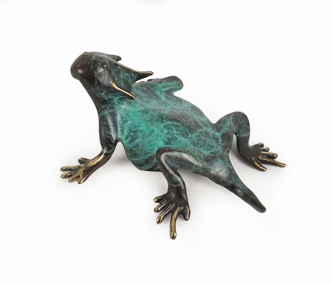 Michael Storey Bronze Sculpture Lizard Mid Century Modern - Etsy