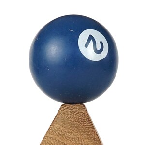 No. 2 Miniature Billiard Ball Blue Two II Small Ball - Etsy