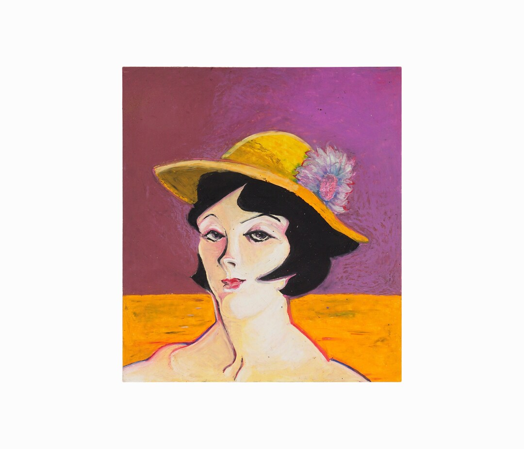 Expressionist Pastel Portrait Painting on Illustration Board - Etsy