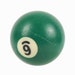 6 Billiard Ball 2.25 Number Six VI Solid Solids Green - Etsy