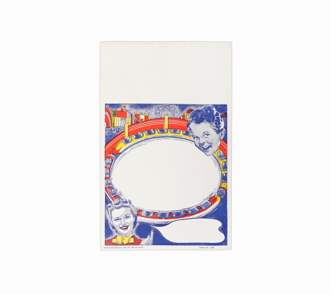 1960s Carnival Triangle Poster Co. Cardboard Print - Etsy