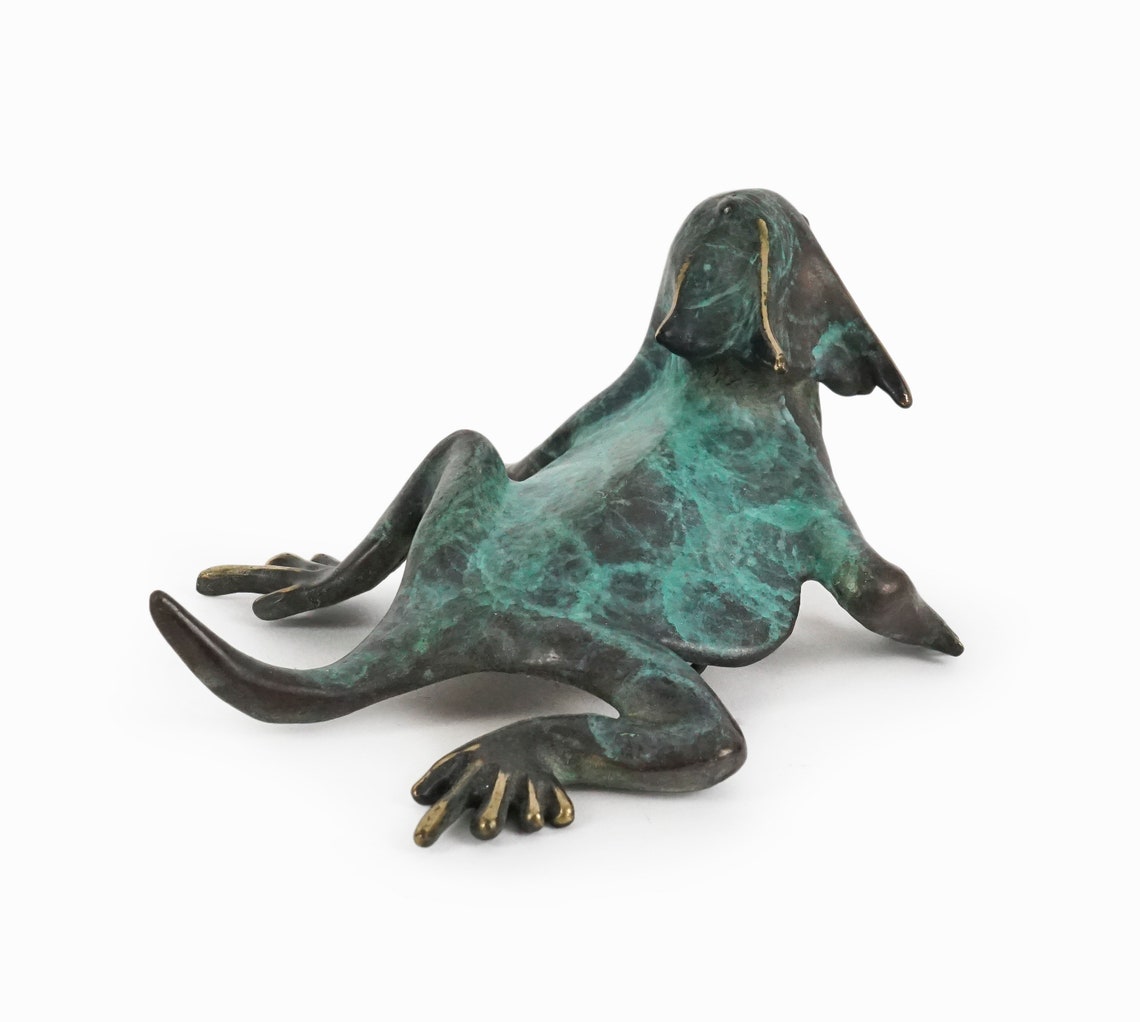 Michael Storey Bronze Sculpture Lizard Mid Century Modern - Etsy