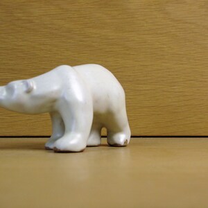 Anna-lisa Thomson White Ceramic Polar Bear Figurine Upsala Ekeby Sweden ...