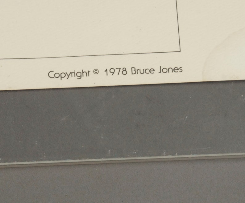 1978 Bruce Jones Print A Letter From Damascus Black & White | Etsy