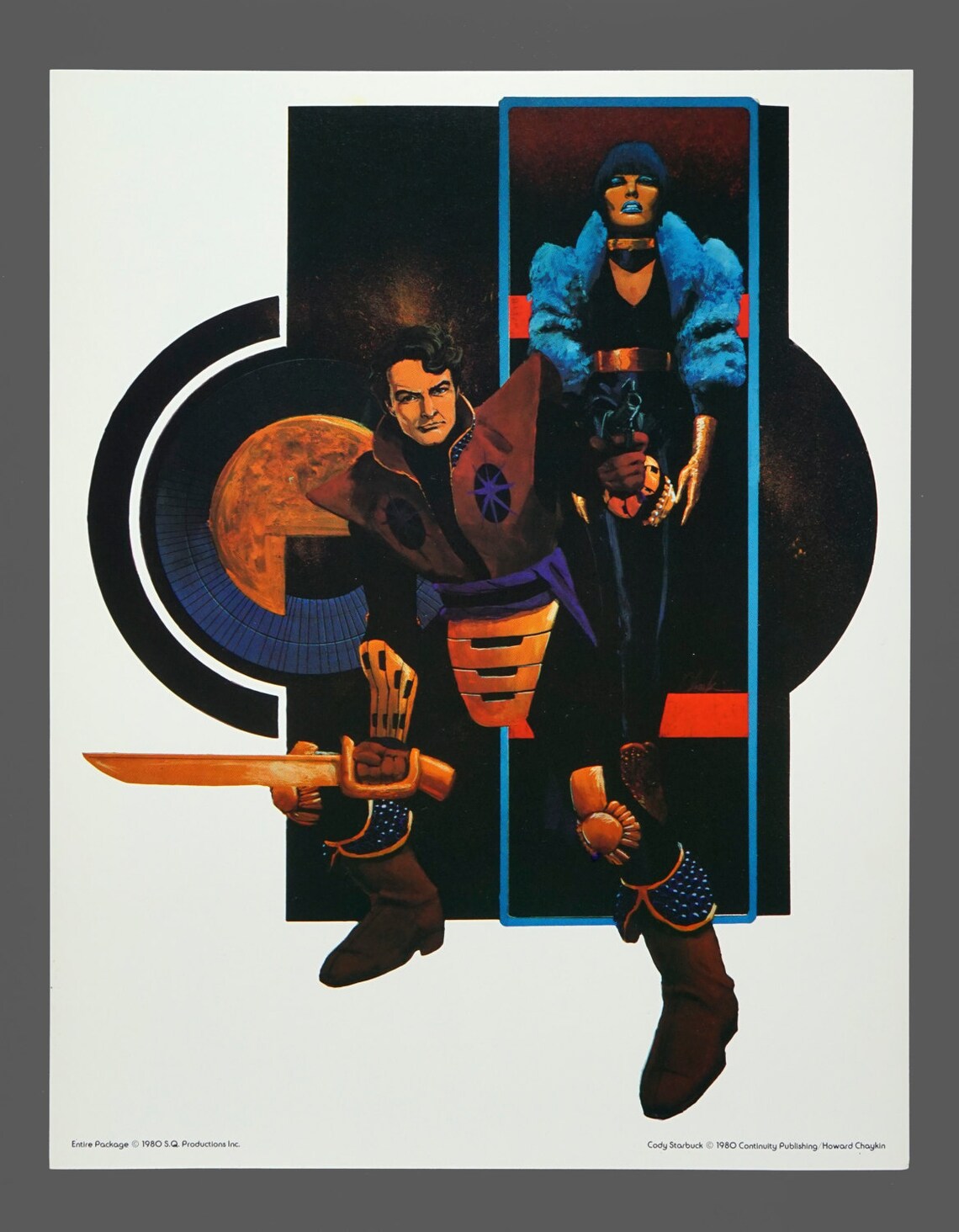 1980 Howard Chaykin Print Cody Starbuck Limited Edition 167/1000 Color ...
