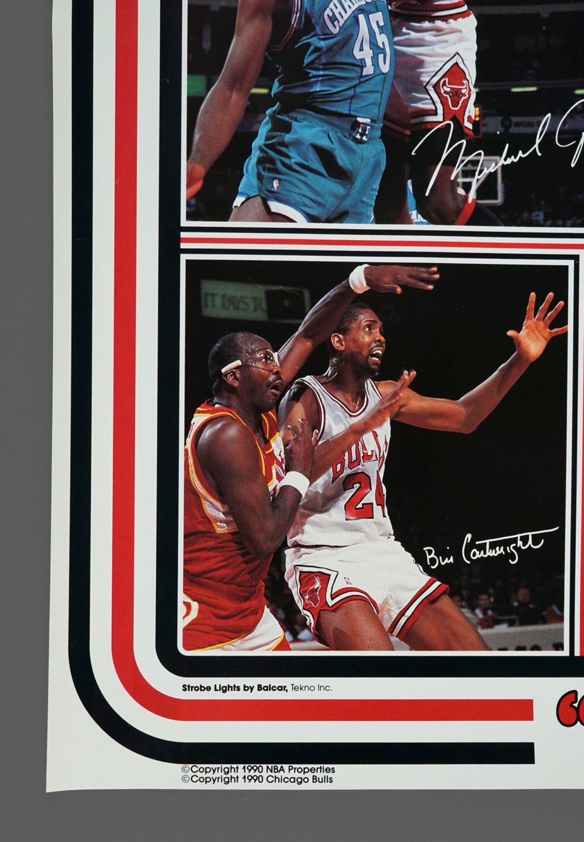 1989-90 NBA Chicago Bulls Poster Raging Bulls Michael Jordan 23 Poster ...