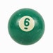 Vintage Pool Ball 6 Six VI Old Retro Billiard Green - Etsy