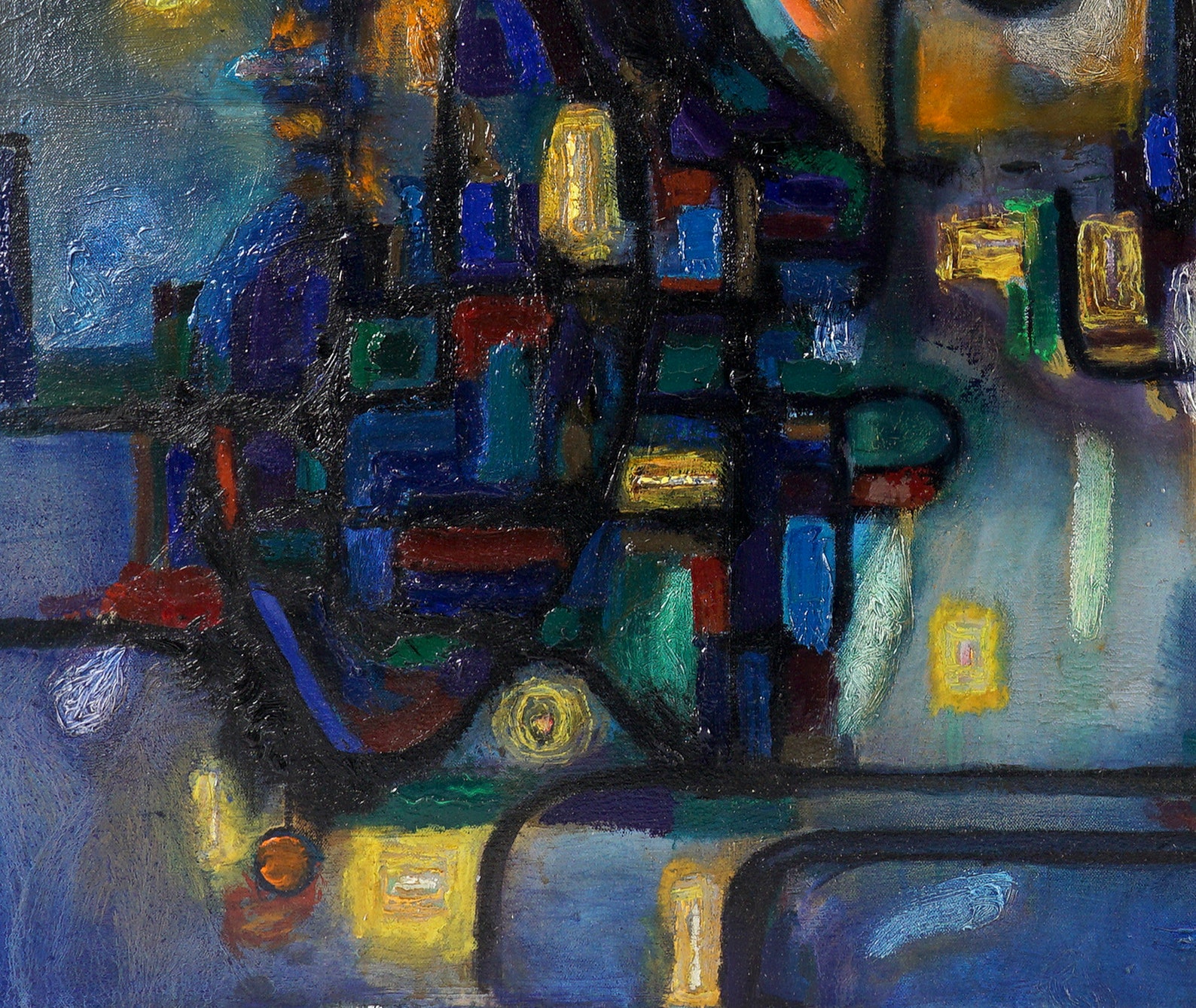 1978 Walter Myers Abstract Oil Painting on Canvas Mid Century Modern - Etsy