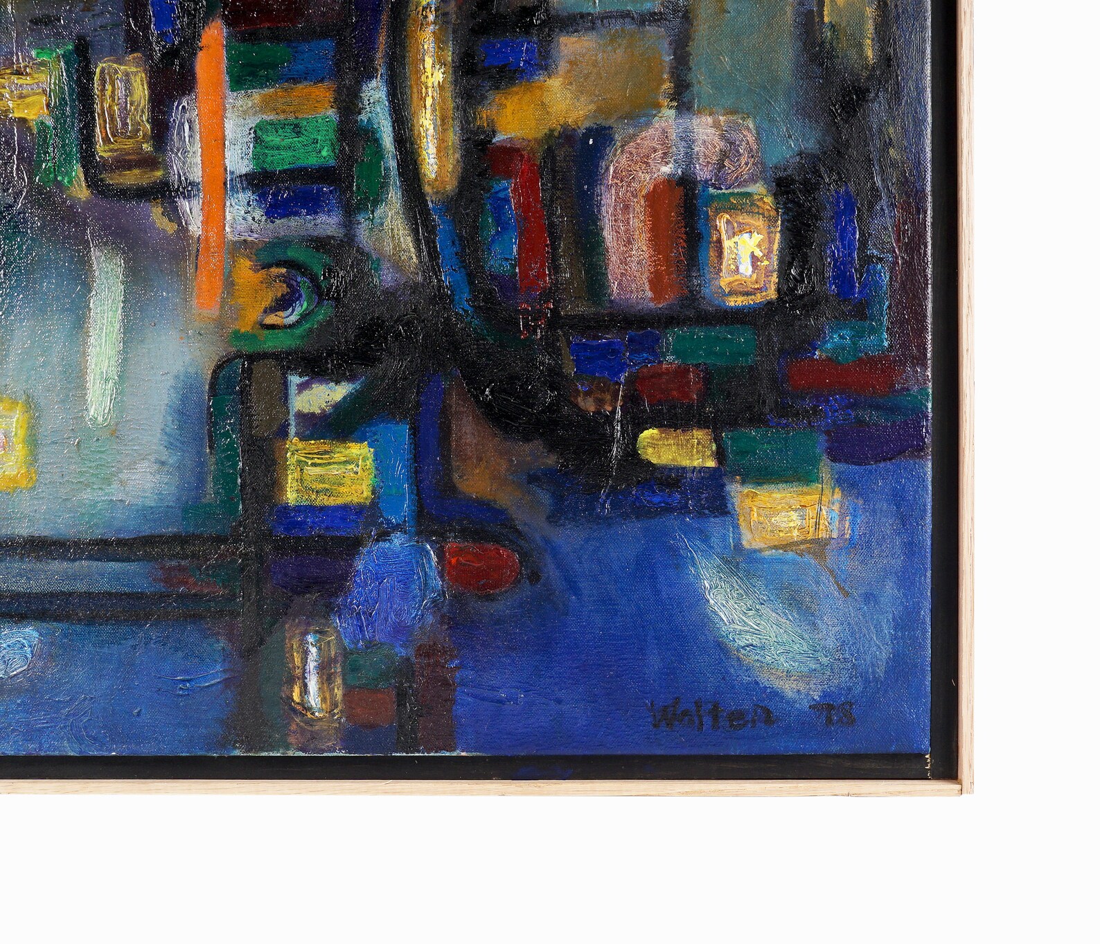 1978 Walter Myers Abstract Oil Painting on Canvas Mid Century Modern - Etsy