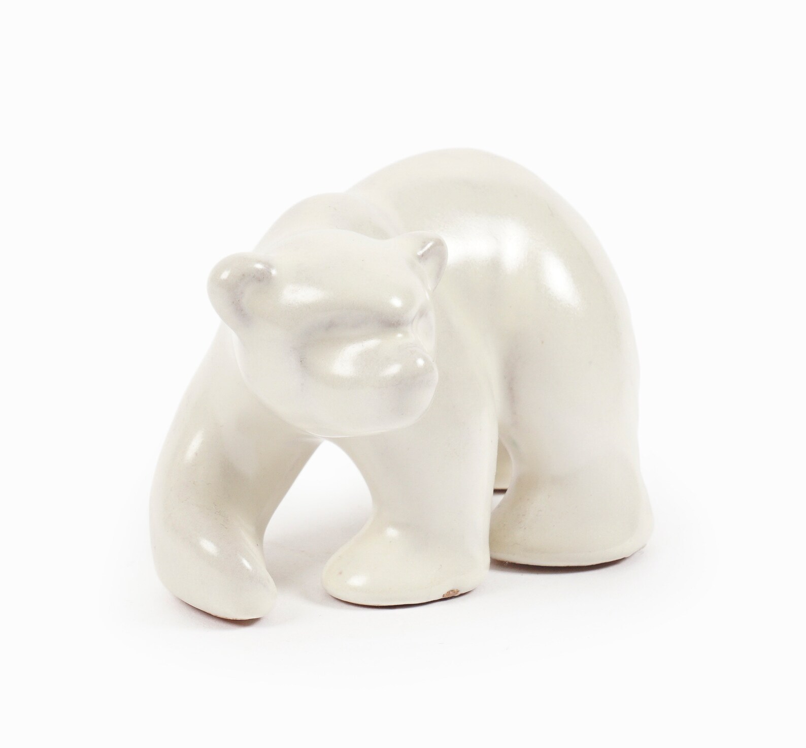 Anna-lisa Thomson White Ceramic Polar Bear Figurine Sweden Upsala Ekeby ...